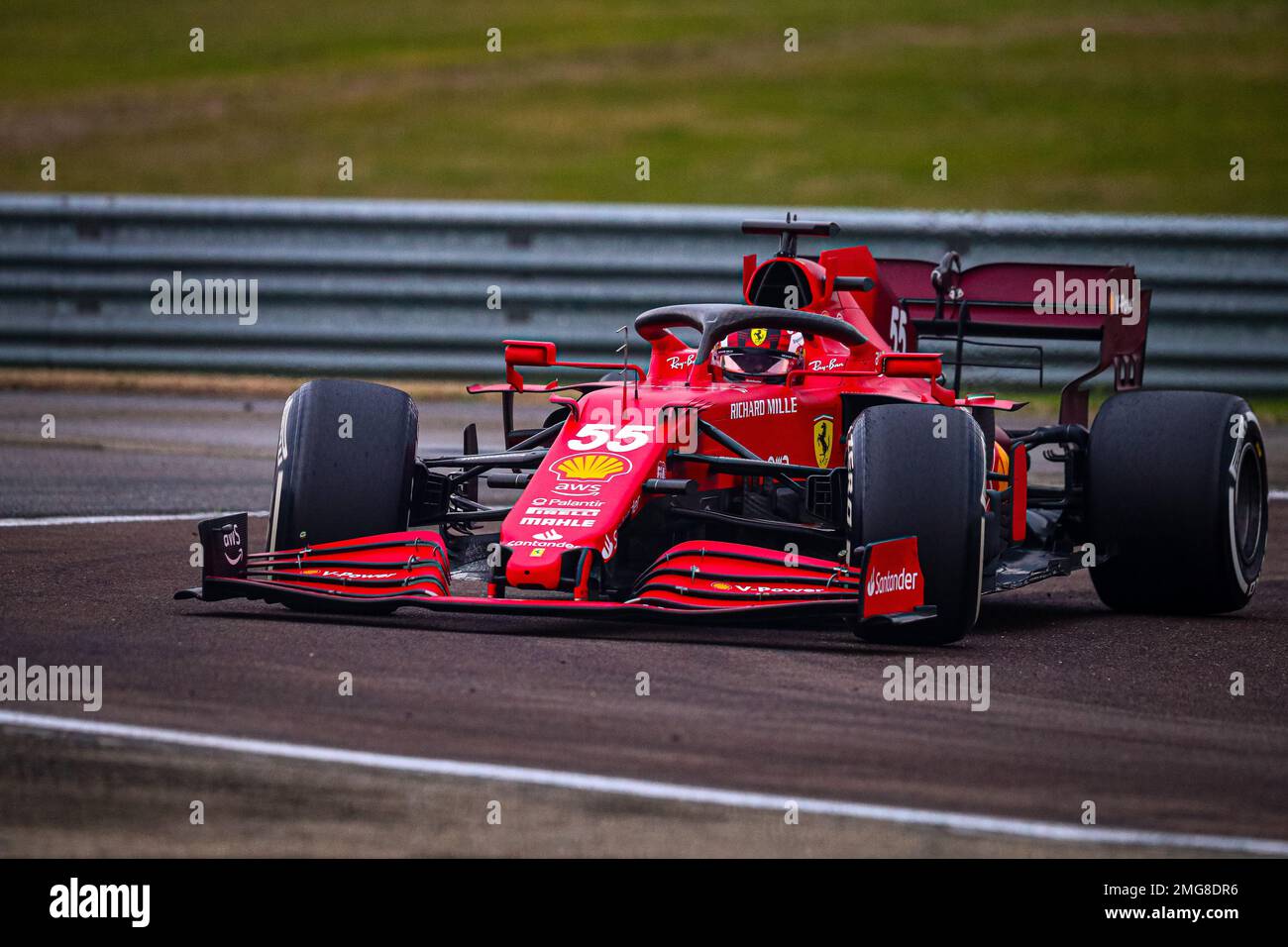 #55 Carlos Sainz, Scuderia Ferrari during a test with the old 2021 ...