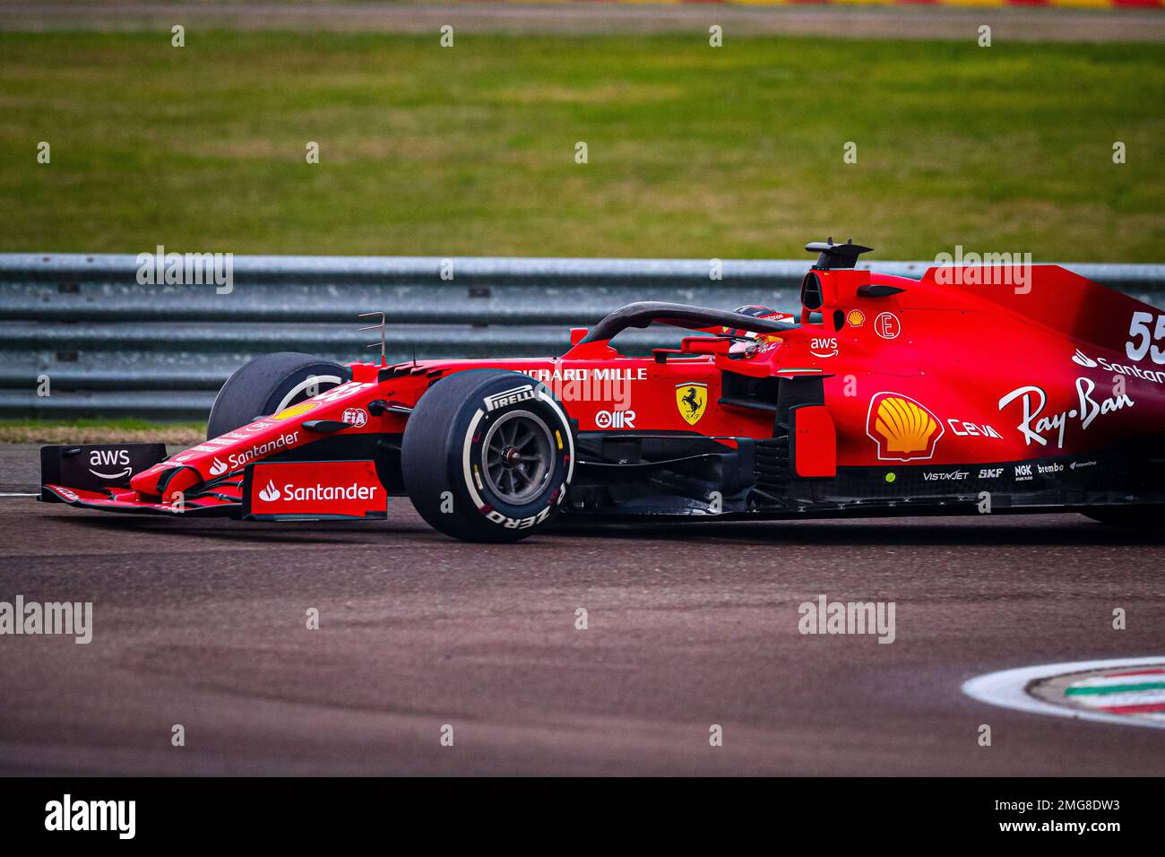 #55 Carlos Sainz, Scuderia Ferrari during a test with the old 2021 ...