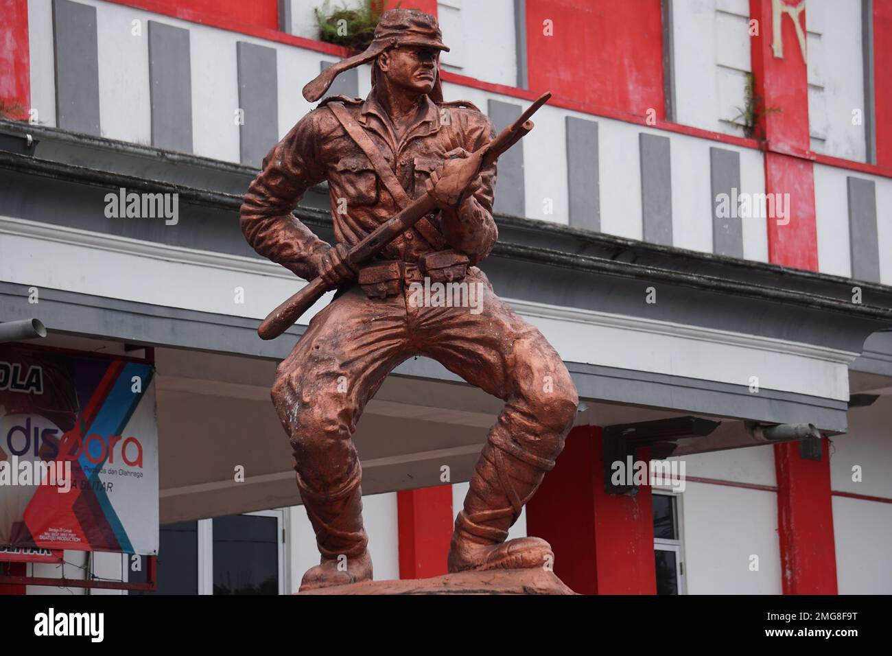 Soedanco Soepriyadi monument. He is Indonesian hero from Blitar and the ...