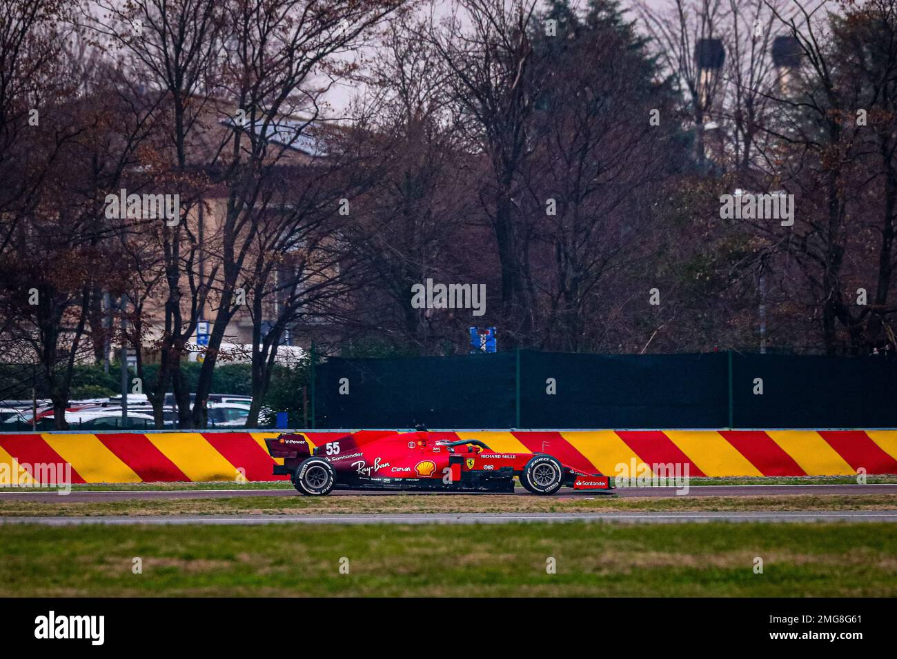 #55 Carlos Sainz, Scuderia Ferrari during a test with the old 2021 ...