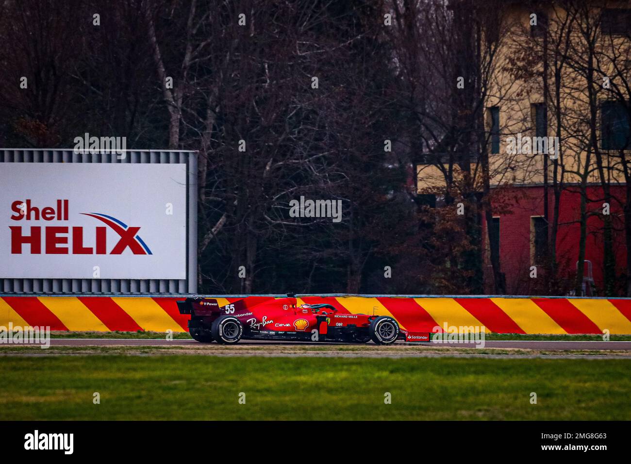 #55 Carlos Sainz, Scuderia Ferrari during a test with the old 2021 ...