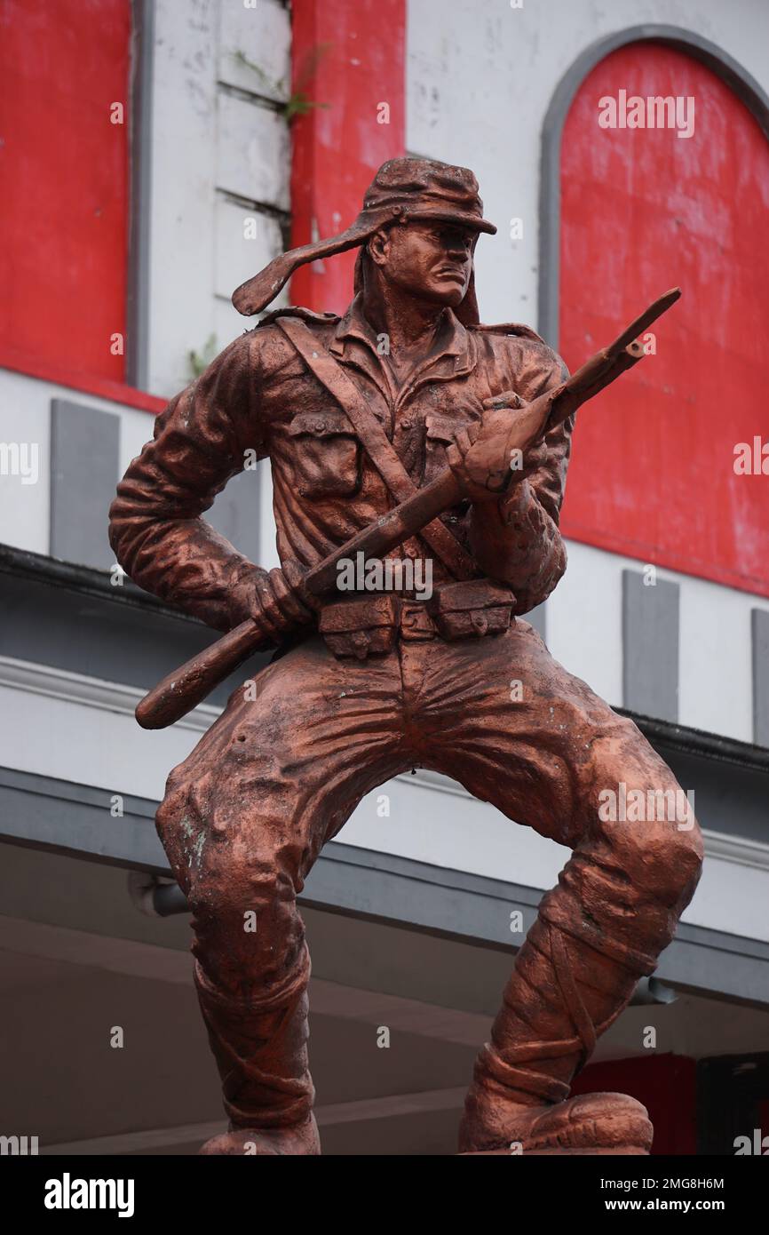 Soedanco Soepriyadi monument. He is Indonesian hero from Blitar and the ...