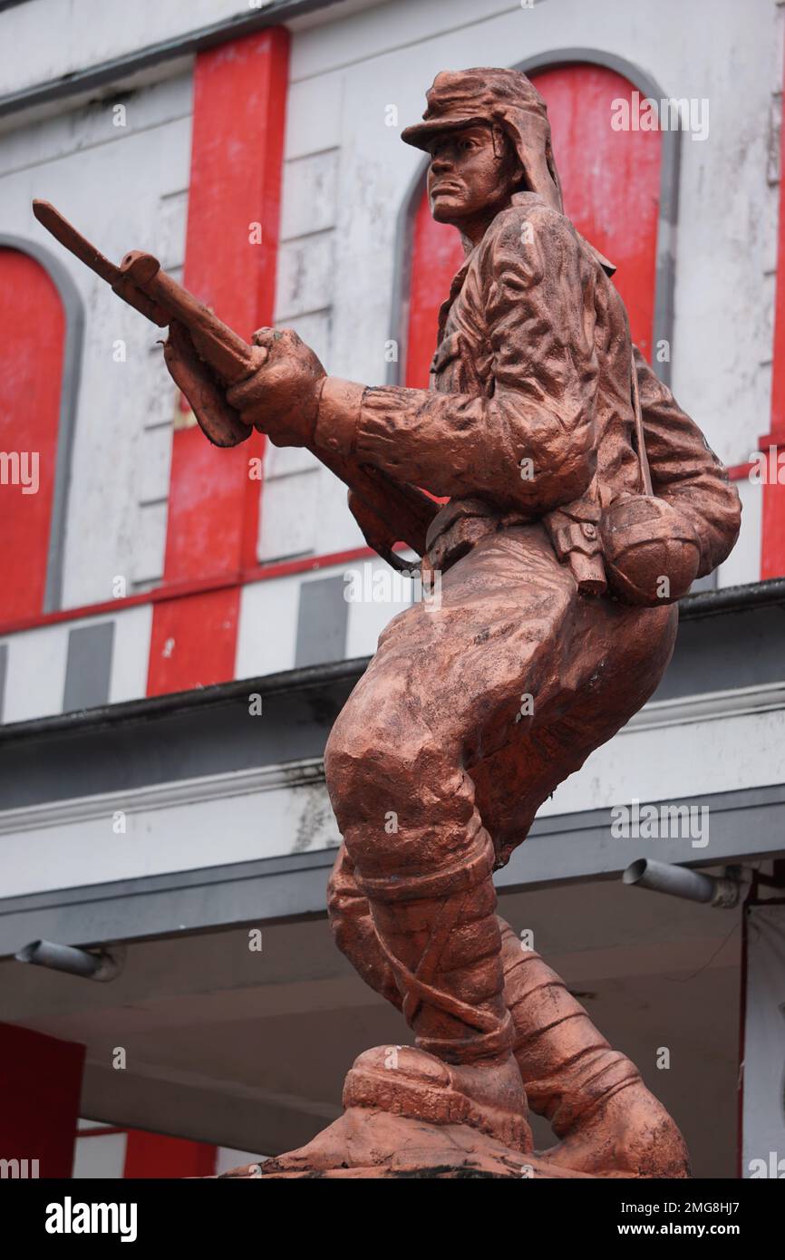Soedanco Soepriyadi monument. He is Indonesian hero from Blitar and the ...