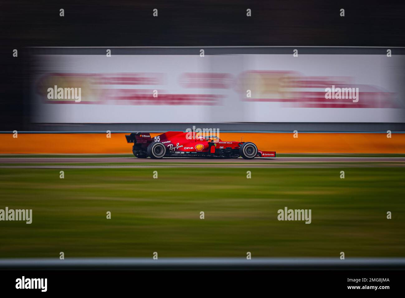 #55 Carlos Sainz, Scuderia Ferrari during a test with the old 2021 ...