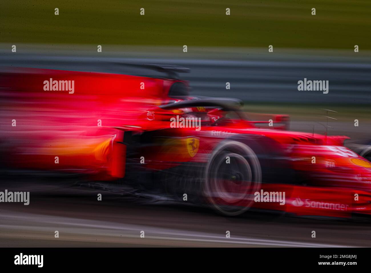 #55 Carlos Sainz, Scuderia Ferrari during a test with the old 2021 ...