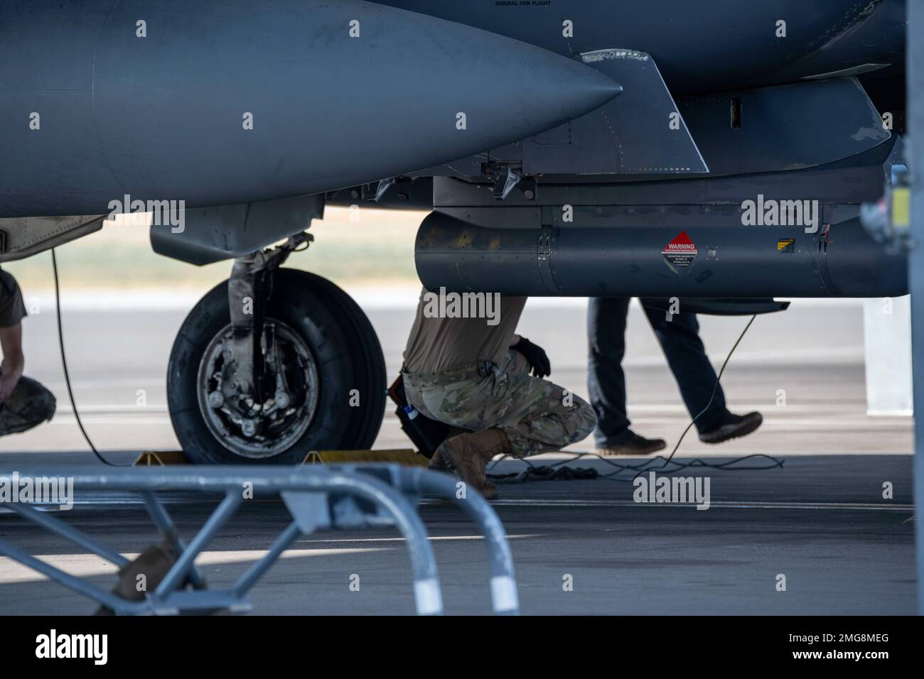 U.S. Air Force Airmen from the 389th Fighter Generation Squadron ...