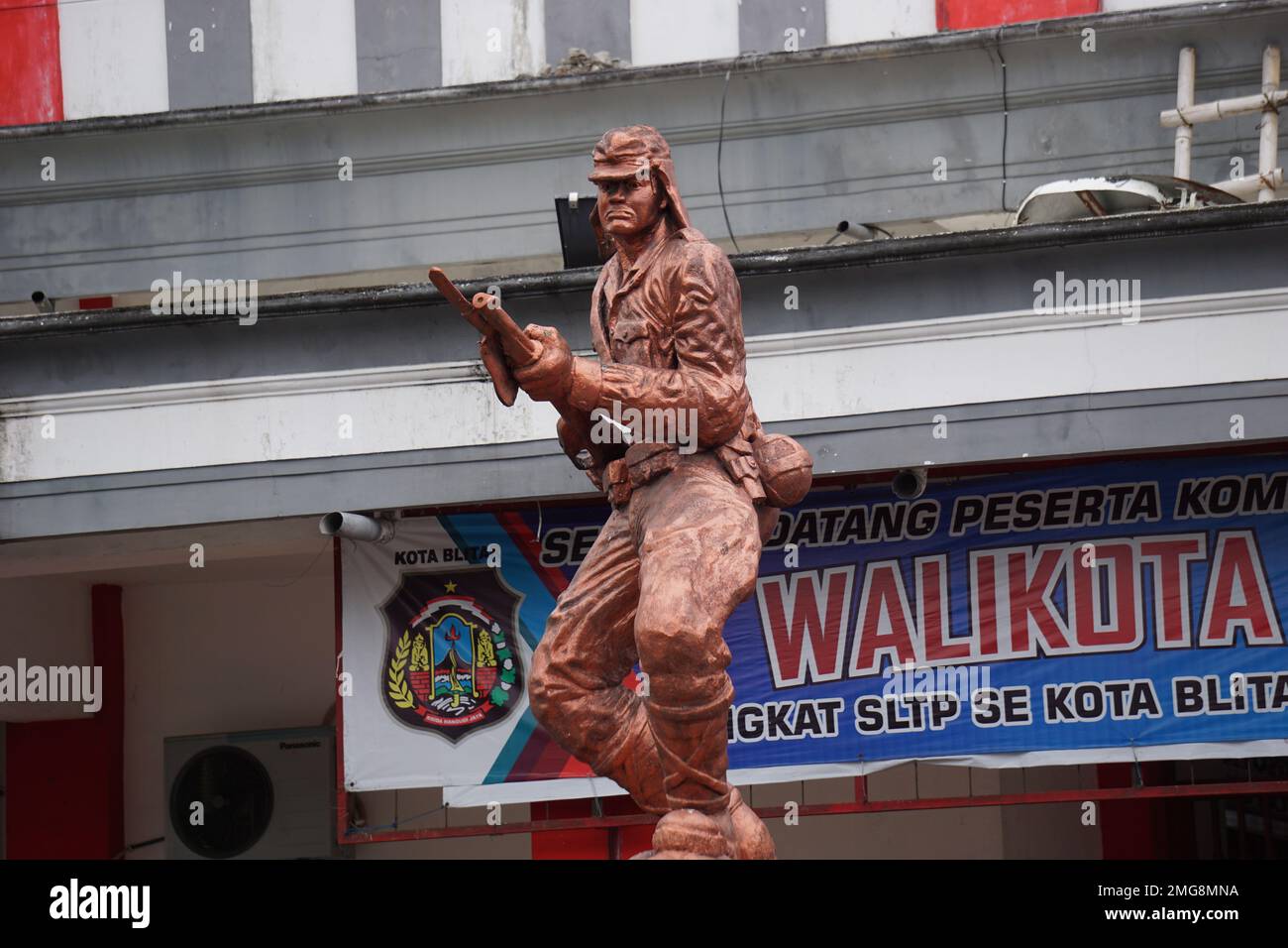 Soedanco Soepriyadi monument. He is Indonesian hero from Blitar and the ...