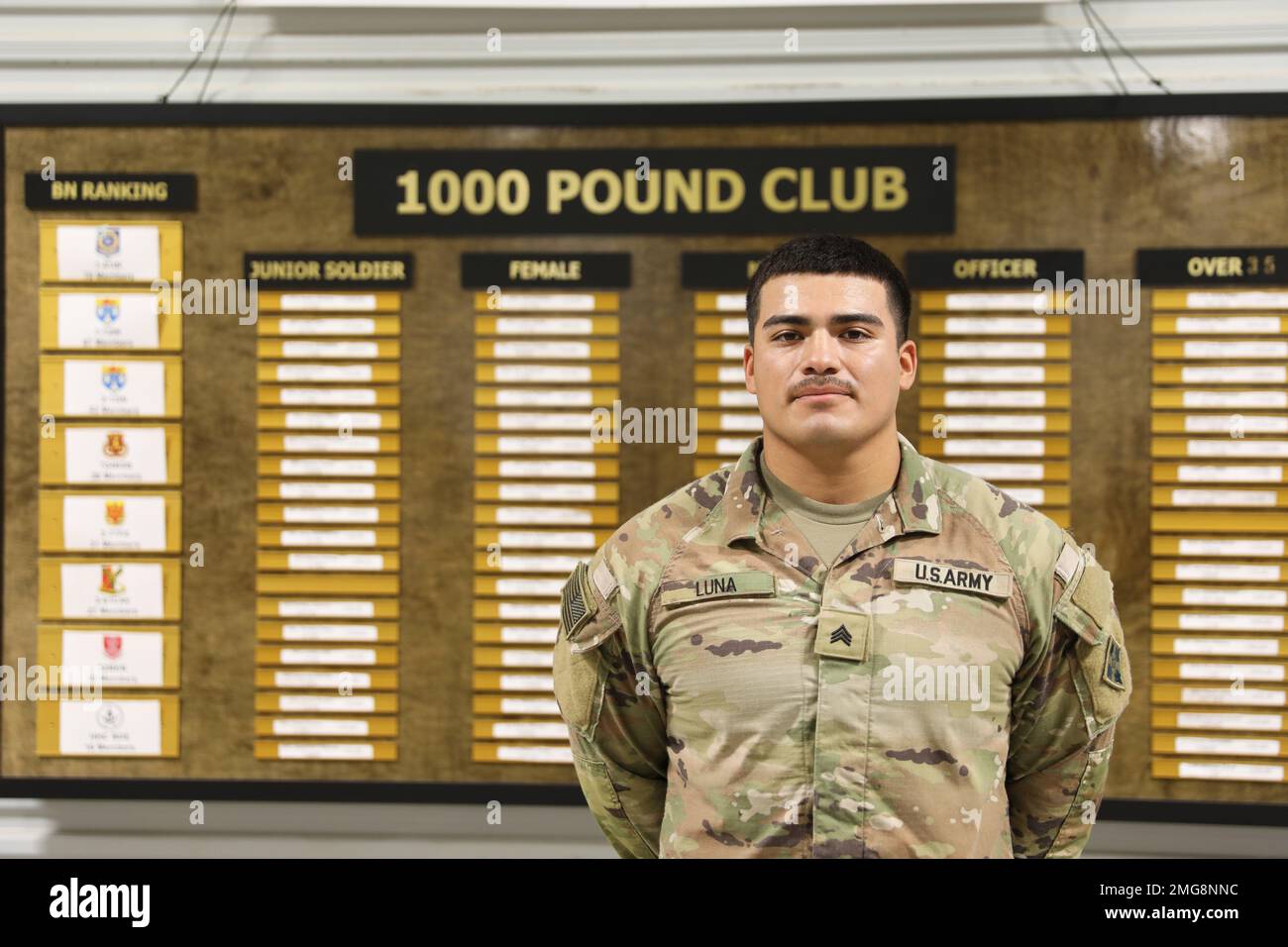 Sgt. David Luna with Charlie Company, 1st Battalion 41st Infantry ...