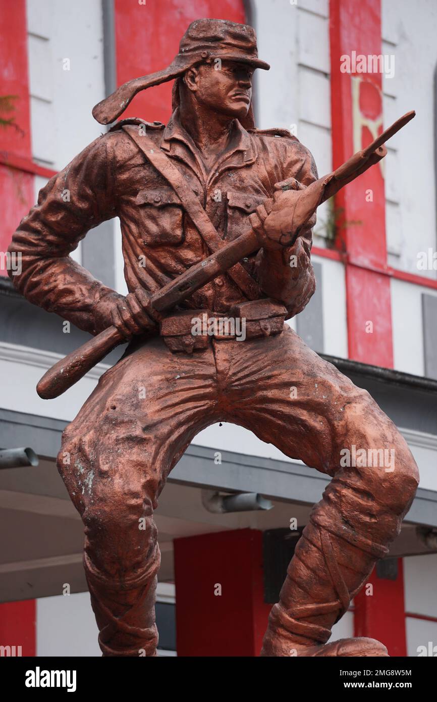 Soedanco Soepriyadi monument. He is Indonesian hero from Blitar and the ...
