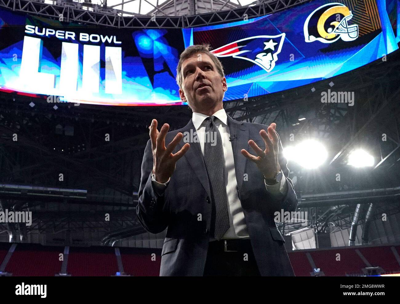 FILE - In this Jan. 29, 2019, file photo, NFL Chief Medical Officer Dr ...