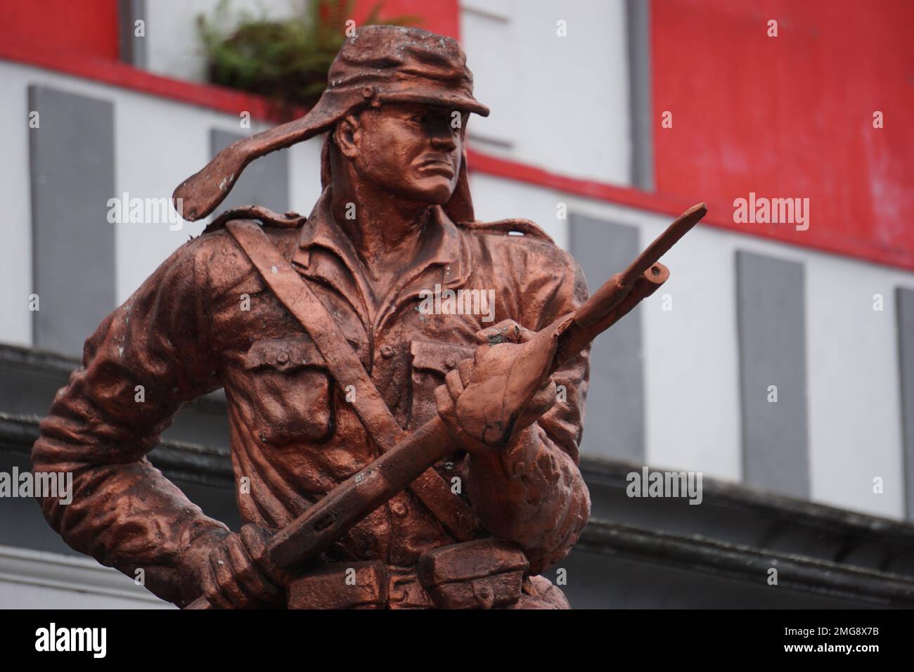 Soedanco Soepriyadi monument. He is Indonesian hero from Blitar and the ...
