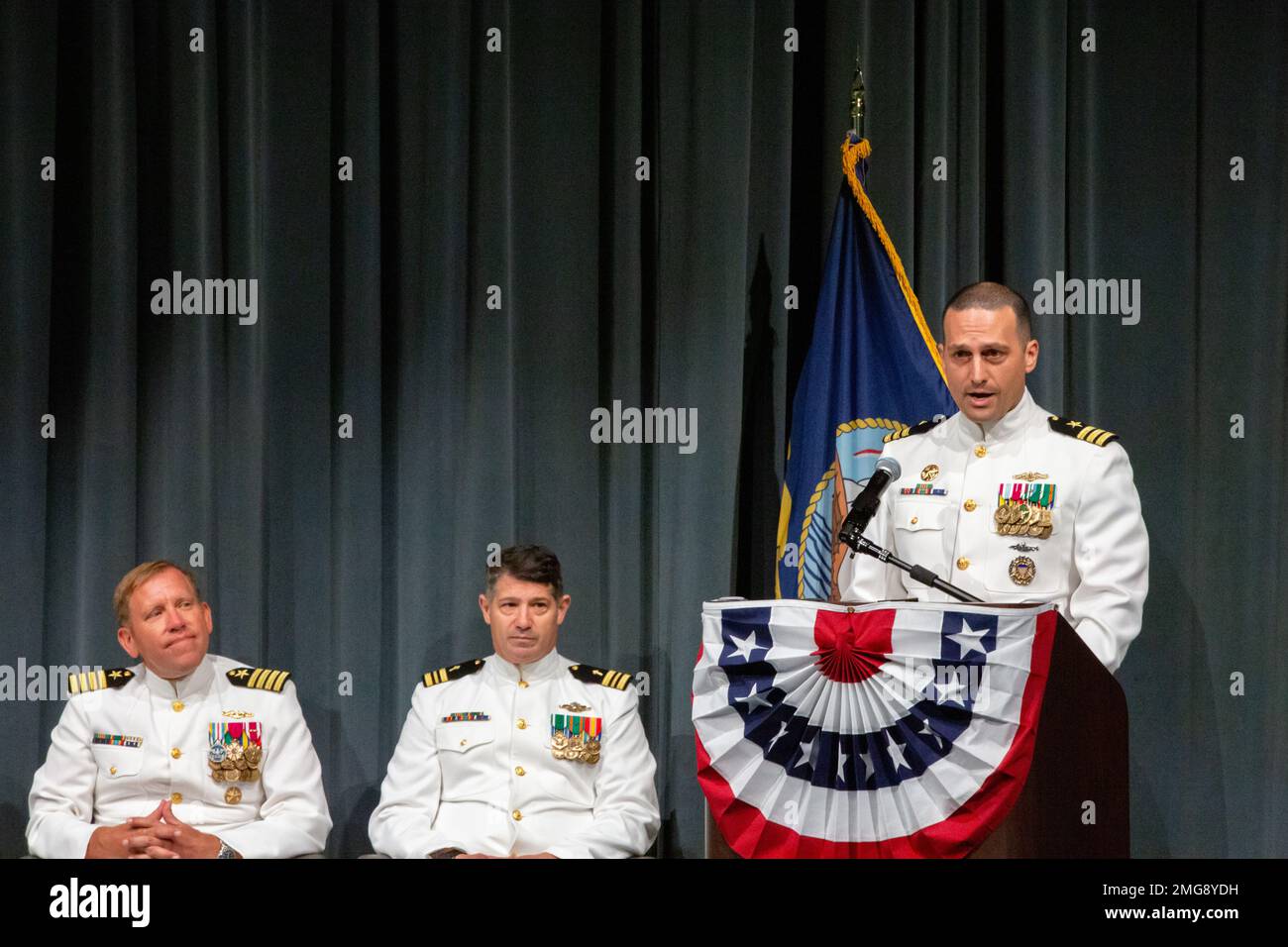 Cmdr. Emil D’Innocenzo, incoming commanding officer of the blue crew of ...
