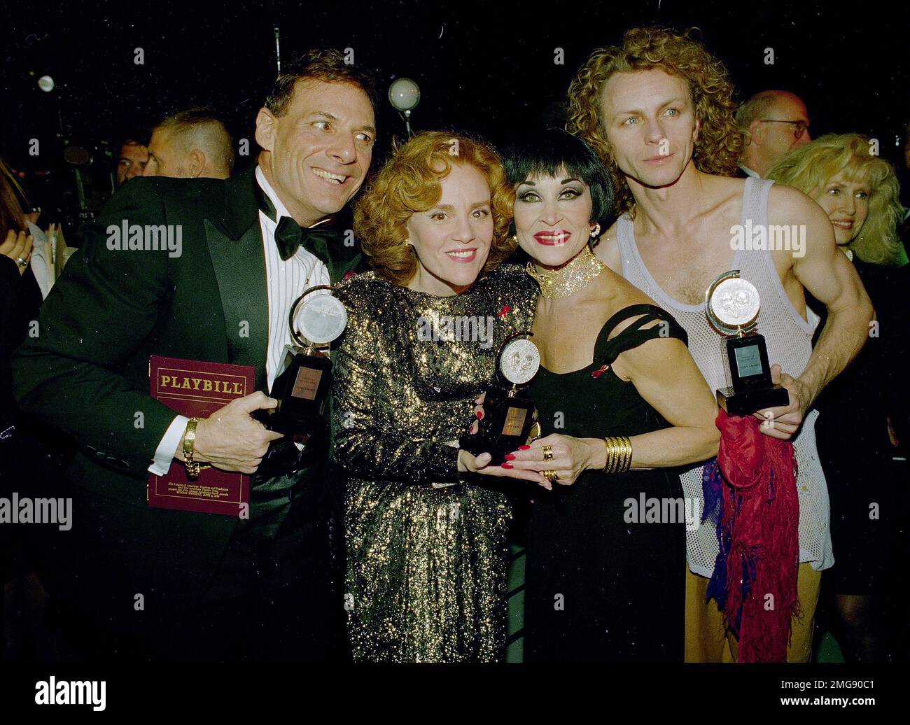 FILE - In this June 6, 1993, file photo, Broadway's best actors, from ...