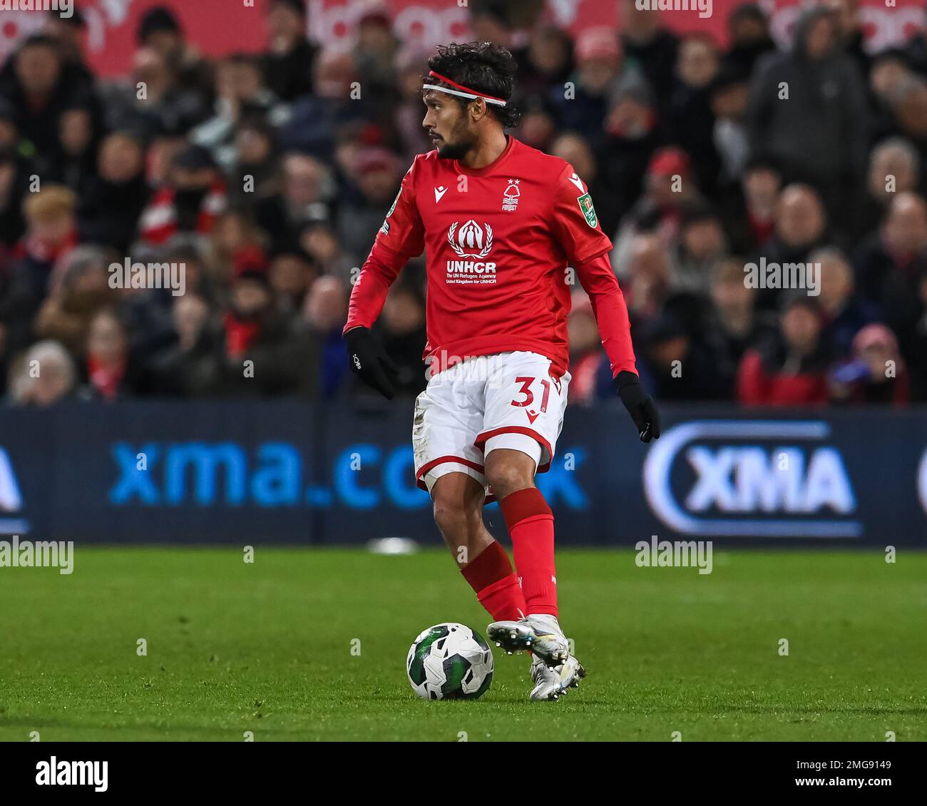 Gustavo Scarpa #31 of Nottingham Forest in action during the Carabao ...