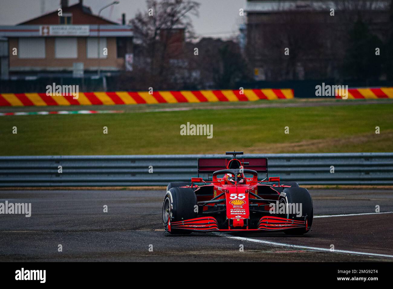 #55 Carlos Sainz, Scuderia Ferrari during a test with the old 2021 ...