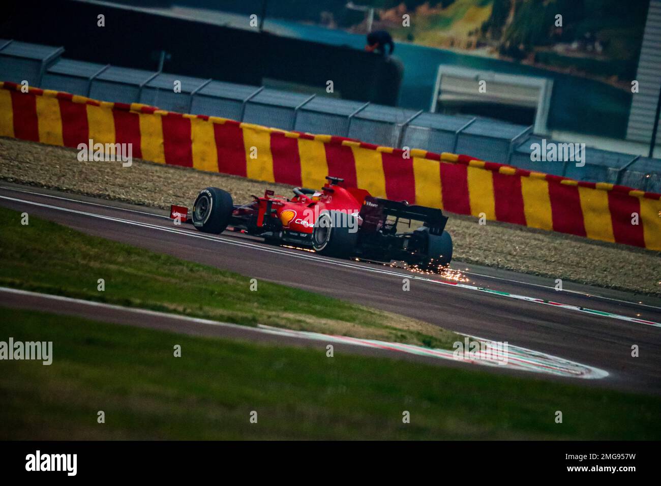 #55 Carlos Sainz, Scuderia Ferrari during a test with the old 2021 ...