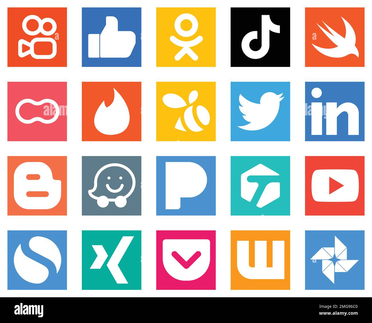 20 Versatile Social Media Icons such as linkedin; twitter; swarm and women icons. Minimalist and ...
