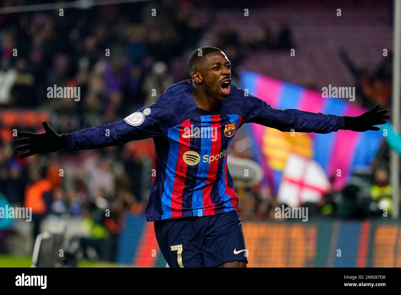 Barcelona, Spain. 25th Jan, 2023. Ousmane Dembele (FC Barcelona ...