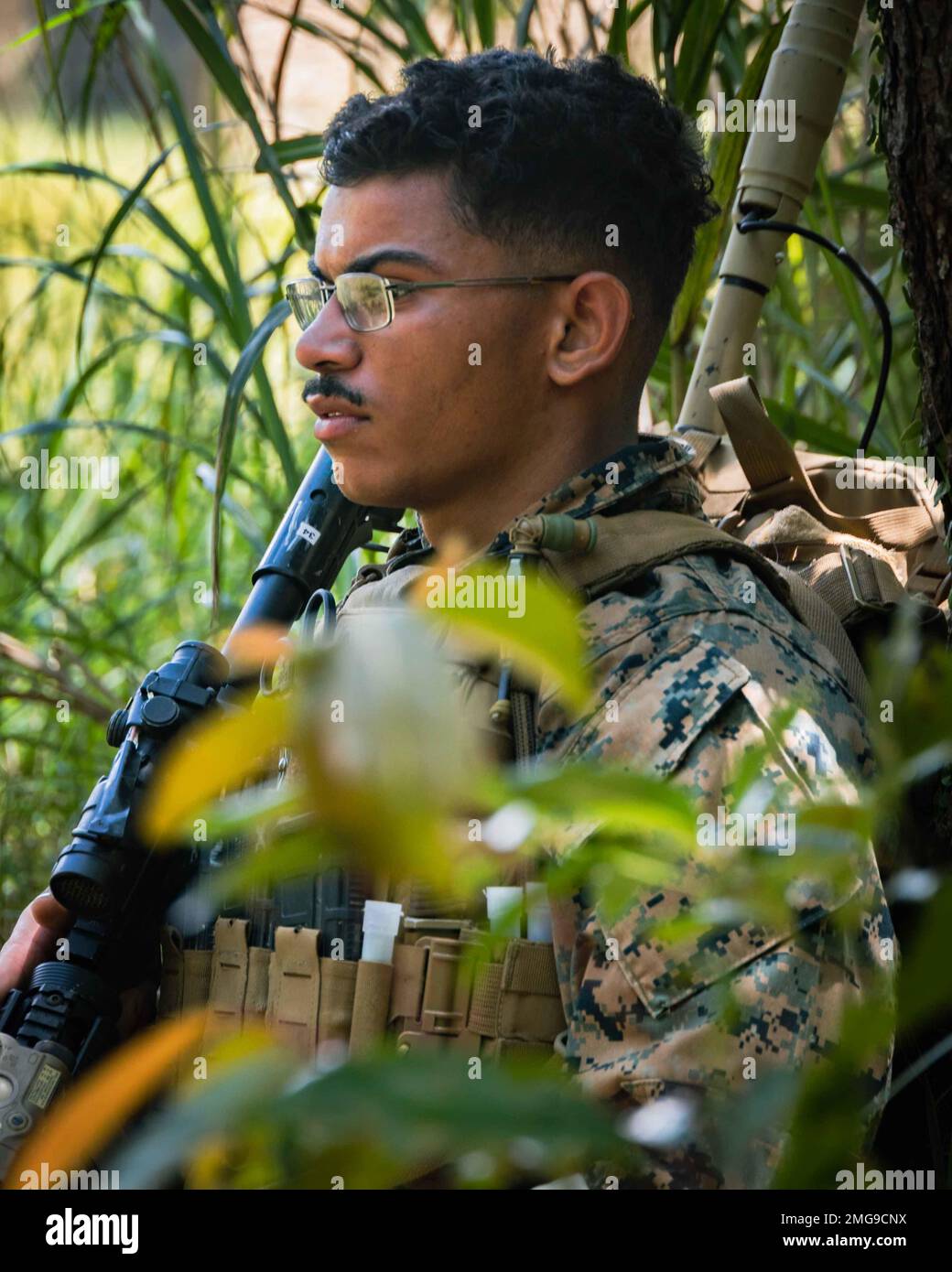 U.S. Marine Corps Sgt. Jalen Riddle, an Explosive Ordnance Disposal ...