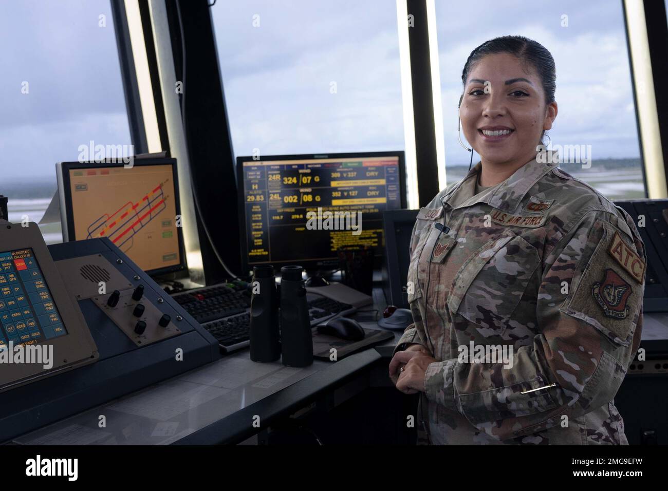 .S. Air Force Tech Sgt. Omega Guzman, 36th Operations Support Squadron ...