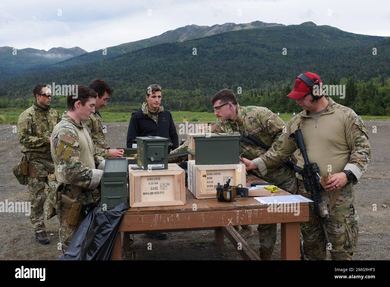 Airmen assigned to Detachment 1, 3rd Air Support Operations Squadron ...