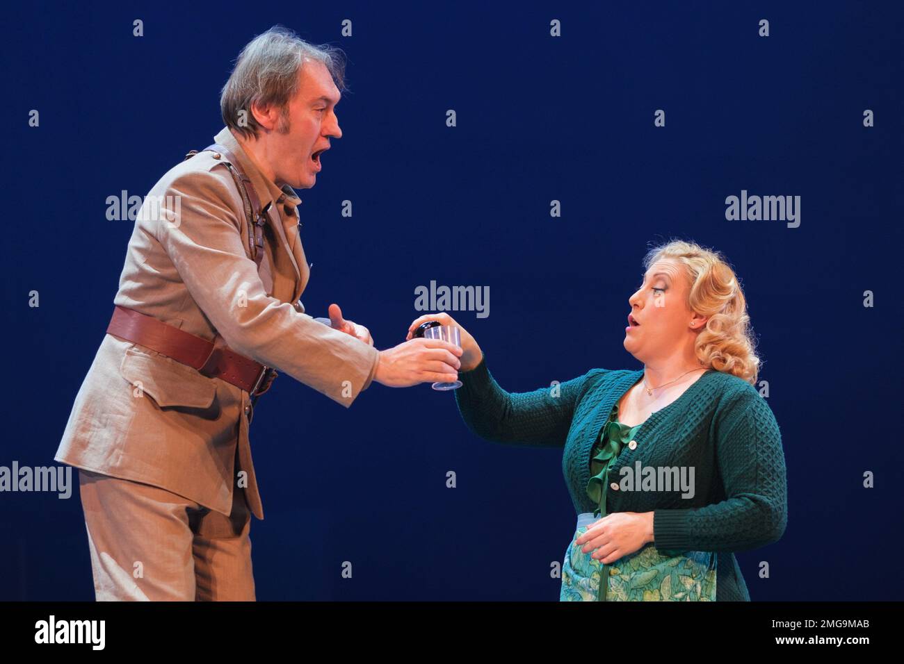 Madrid, Spain. 25th Jan, 2023. (L-R) Rubén Amoretti and Saioa Hernández ...