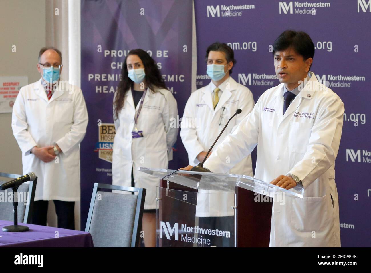 Dr. Ankit Bharat, chief of thoracic surgery and surgical director of ...