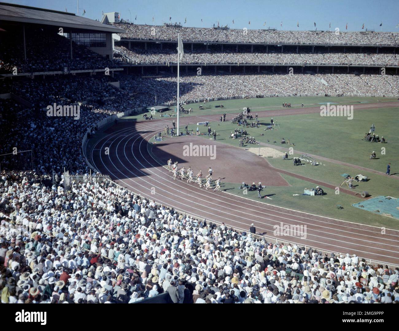 In this Nov. 2022 photo, crowds fill the Olympic Stadium, in Melbourne ...