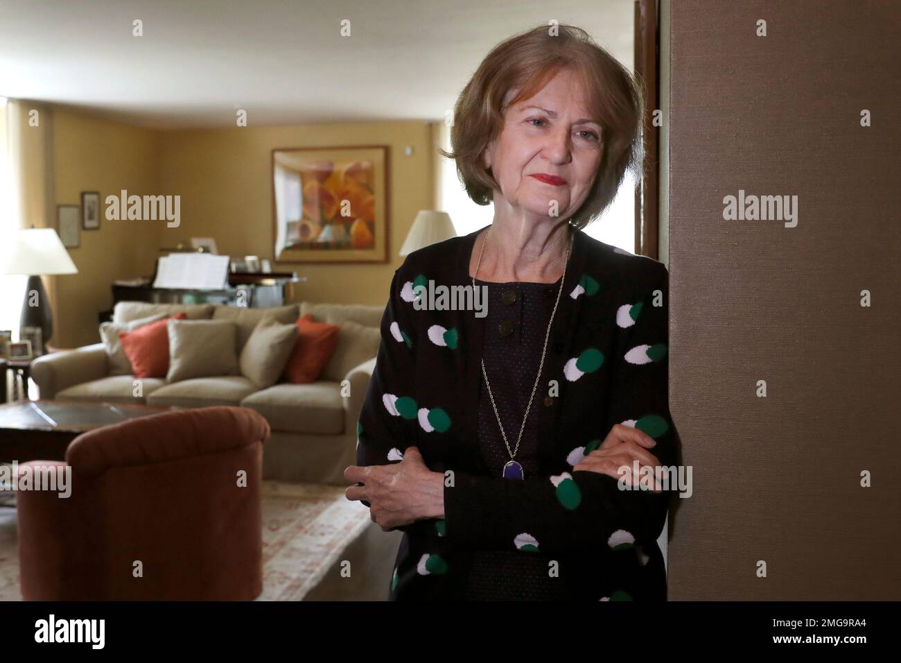 Senior U.S. District Judge Joan Lefkow, poses Monday, July 27, 2020 ...
