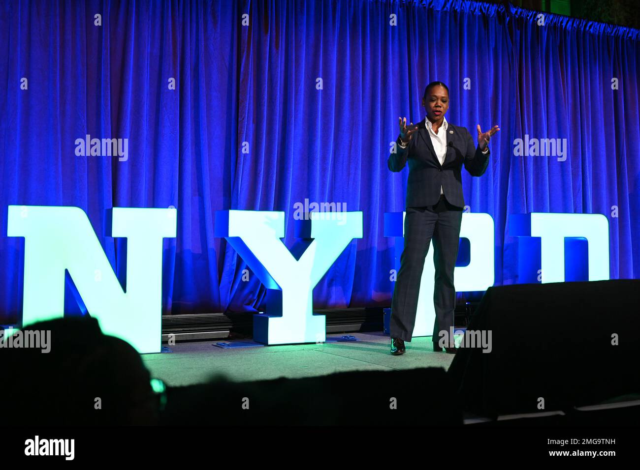 NYPD Commissioner Keechant Sewell speaks at the 'State of the NYPD ...