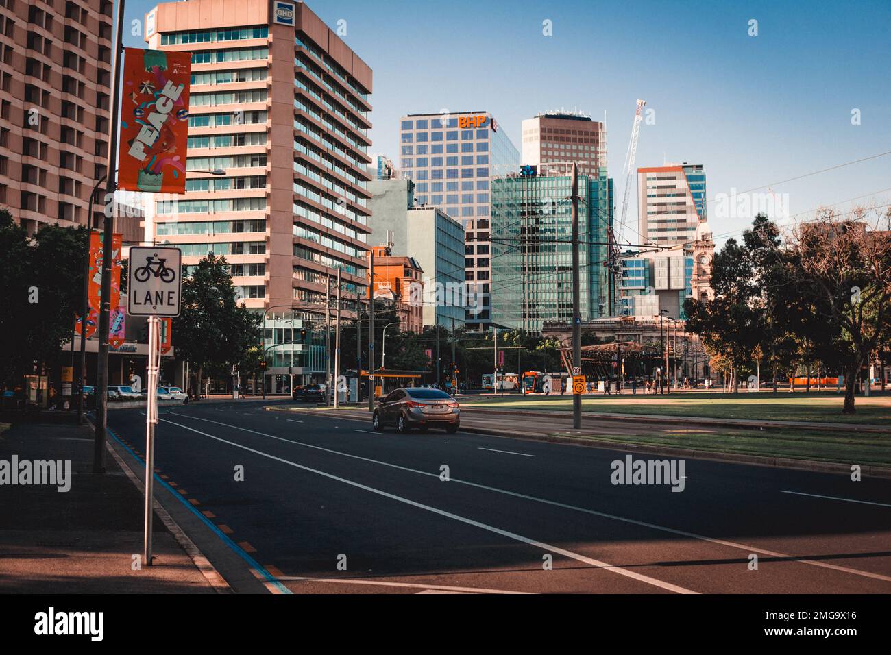 Australia adelaide victoria square tram hi-res stock photography and ...