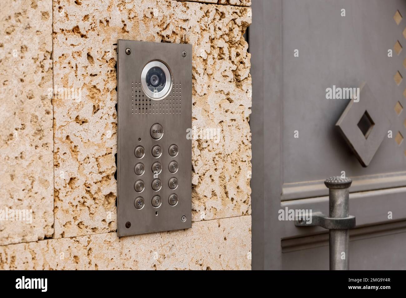 Security camera on stone wall hi-res stock photography and images - Alamy