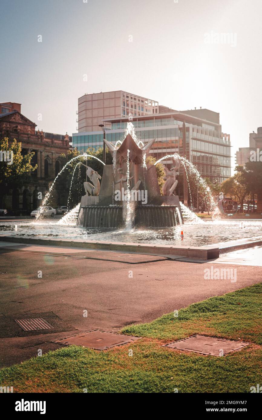 Australia adelaide victoria square tram hi-res stock photography and ...