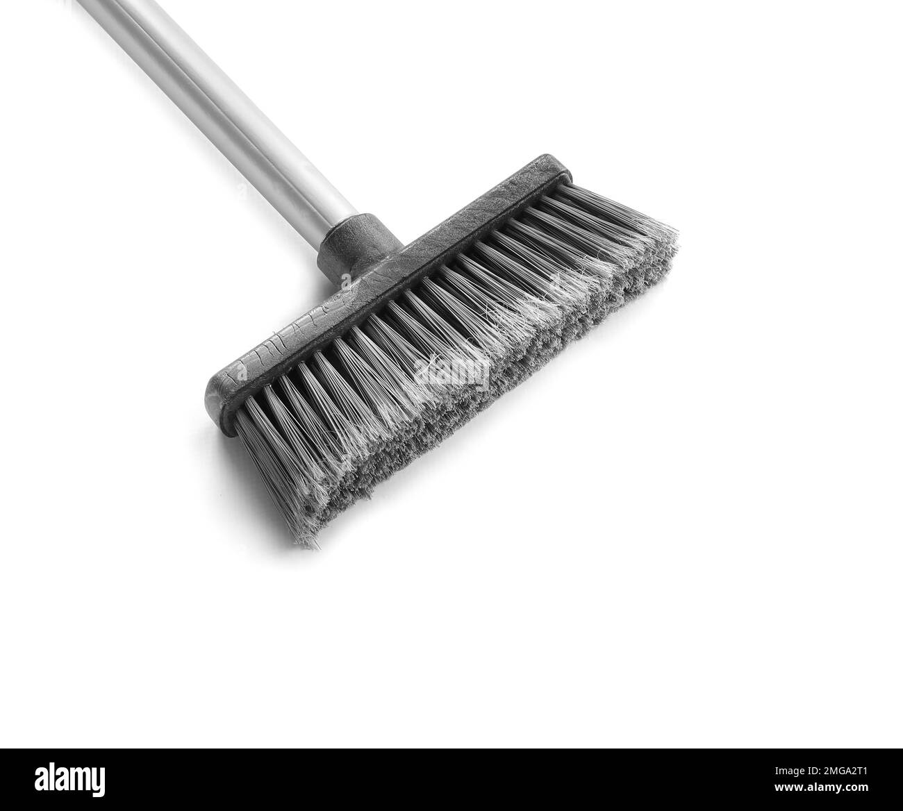 Cleaning broom isolated on white background Stock Photo - Alamy