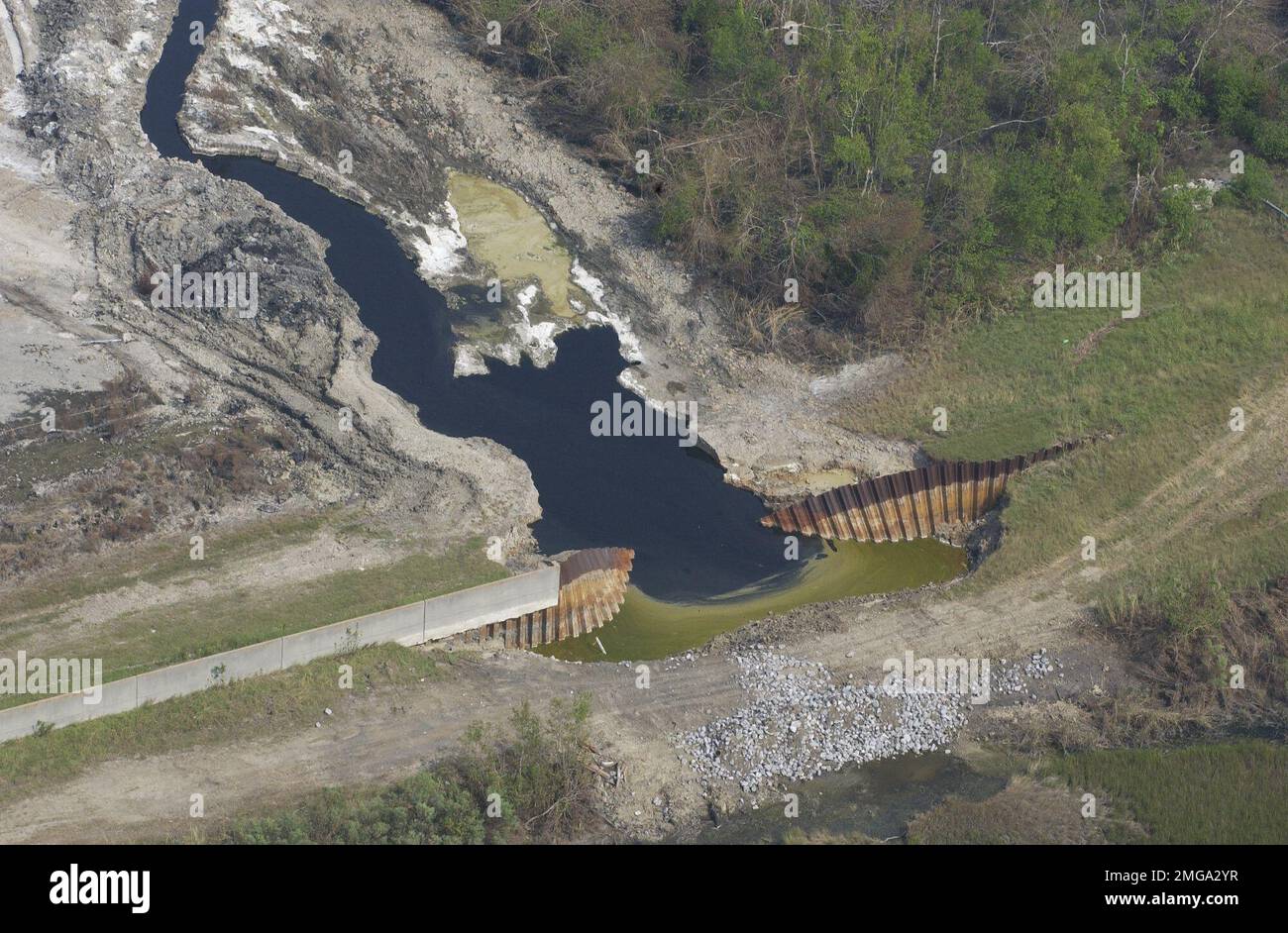 Aftermath - Miscellaneous - Aerial - 26-HK-49-12. aerial view of broken ...