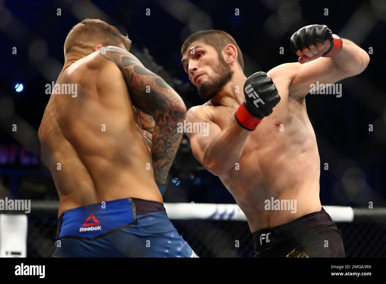 FILE - In this Sept. 7 2019, file photo, Russian UFC fighter Khabib ...