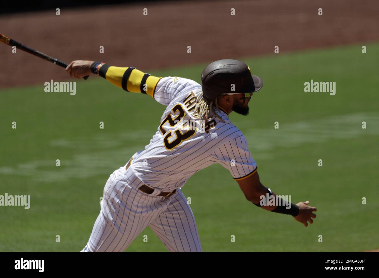San Diego Padres' Fernando Tatis Jr. during the third inning of a ...
