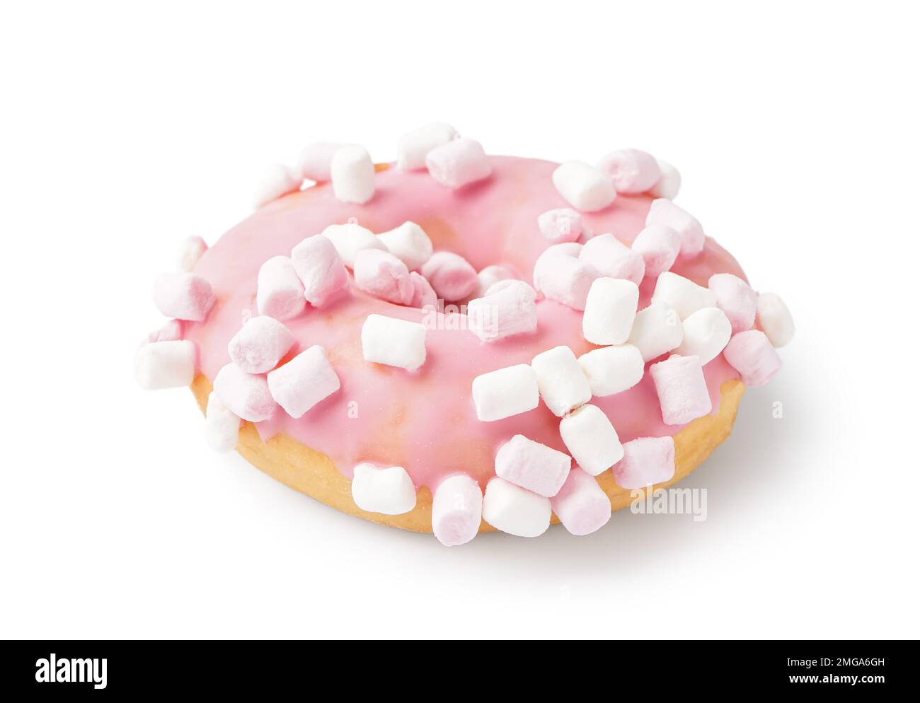 Pink glazed donuts marshmallows hi-res stock photography and images - Alamy