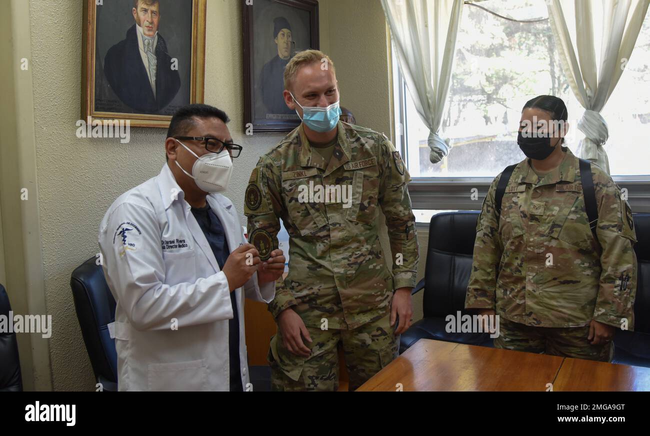 Dr. Israel Rivera, left, the deputy medical director of Hospital ...