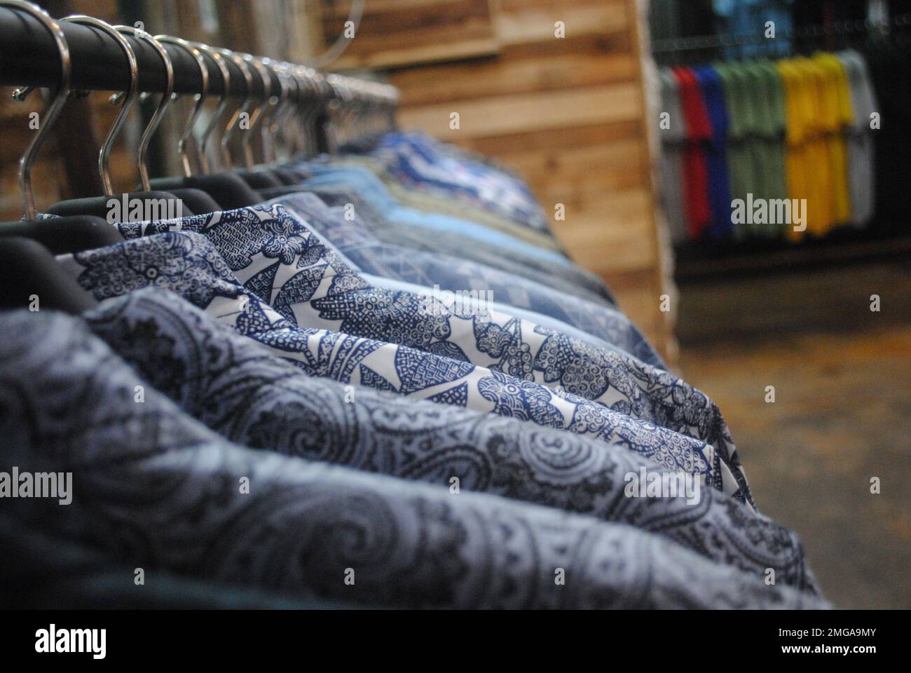 Clothing Store with a unique shop design Stock Photo - Alamy