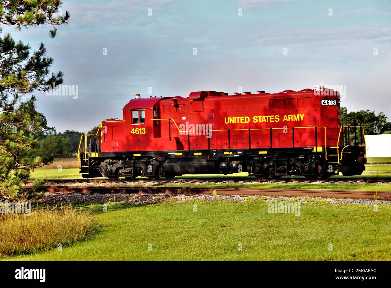 A U.S. Army locomotive used as part of rail operations is shown Aug. 22 ...