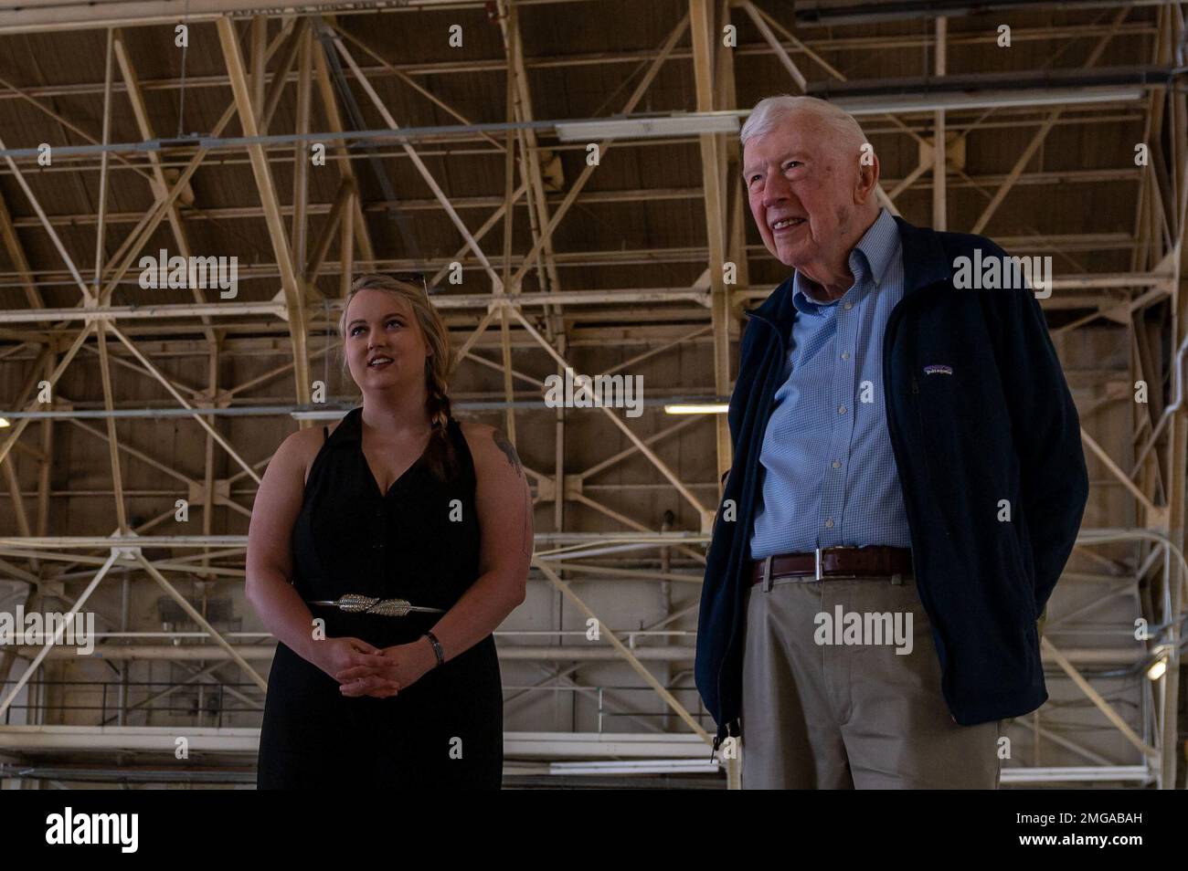 Retired Gen. John Shaud, former 92nd Bombardment wing commander, tours ...