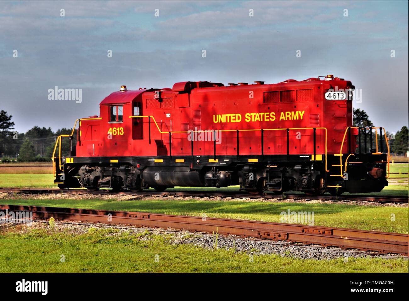 A U.S. Army locomotive used as part of rail operations is shown Aug. 22 ...