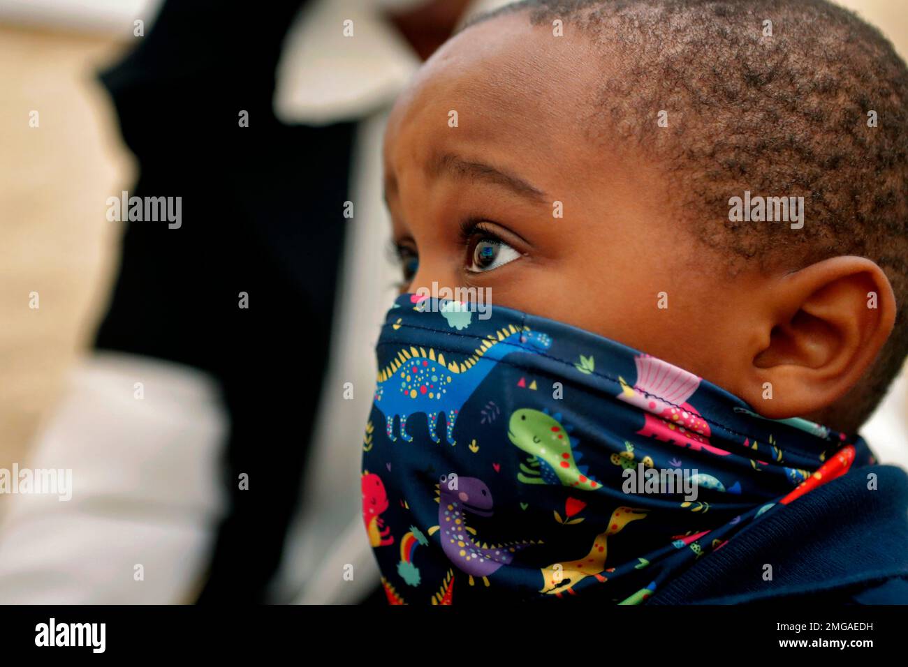 Irvin Jackson, 4, works on lessons with Sister Andria Donald of the ...