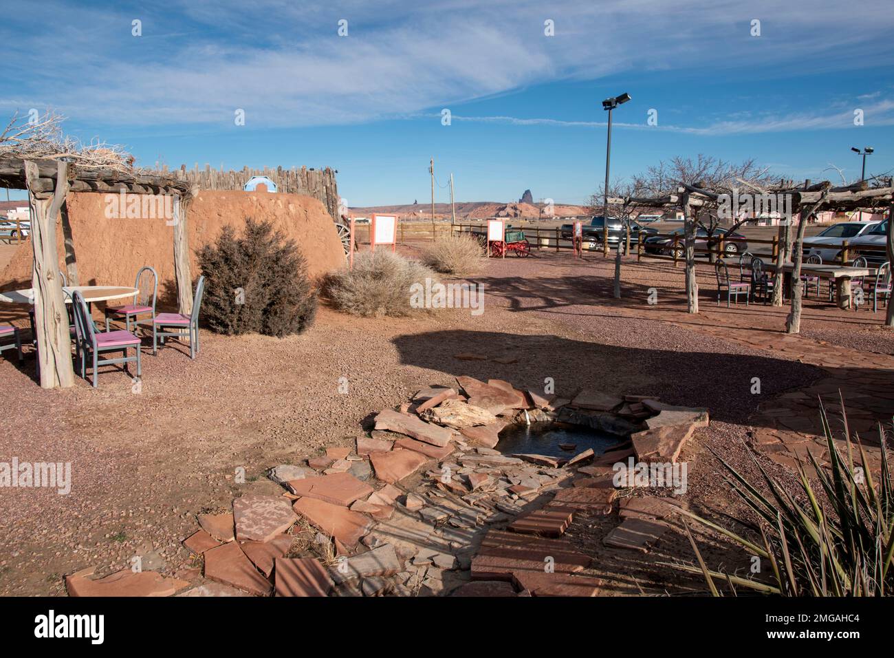 This Educational Tour Of Traditional Navajo Structures Is On Display In Kayenta Az In The
