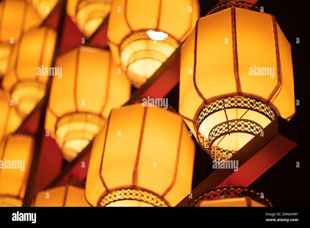 Yellow chinese lanterns low hi-res stock photography and images - Alamy