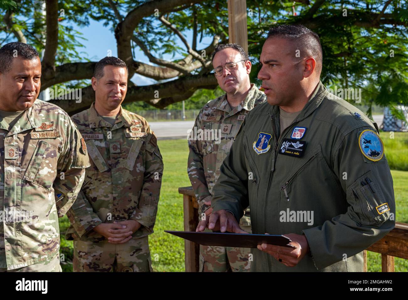 U.S. Air Force Lt. Col. Tirso Peña, commander, 120th Operations Support ...