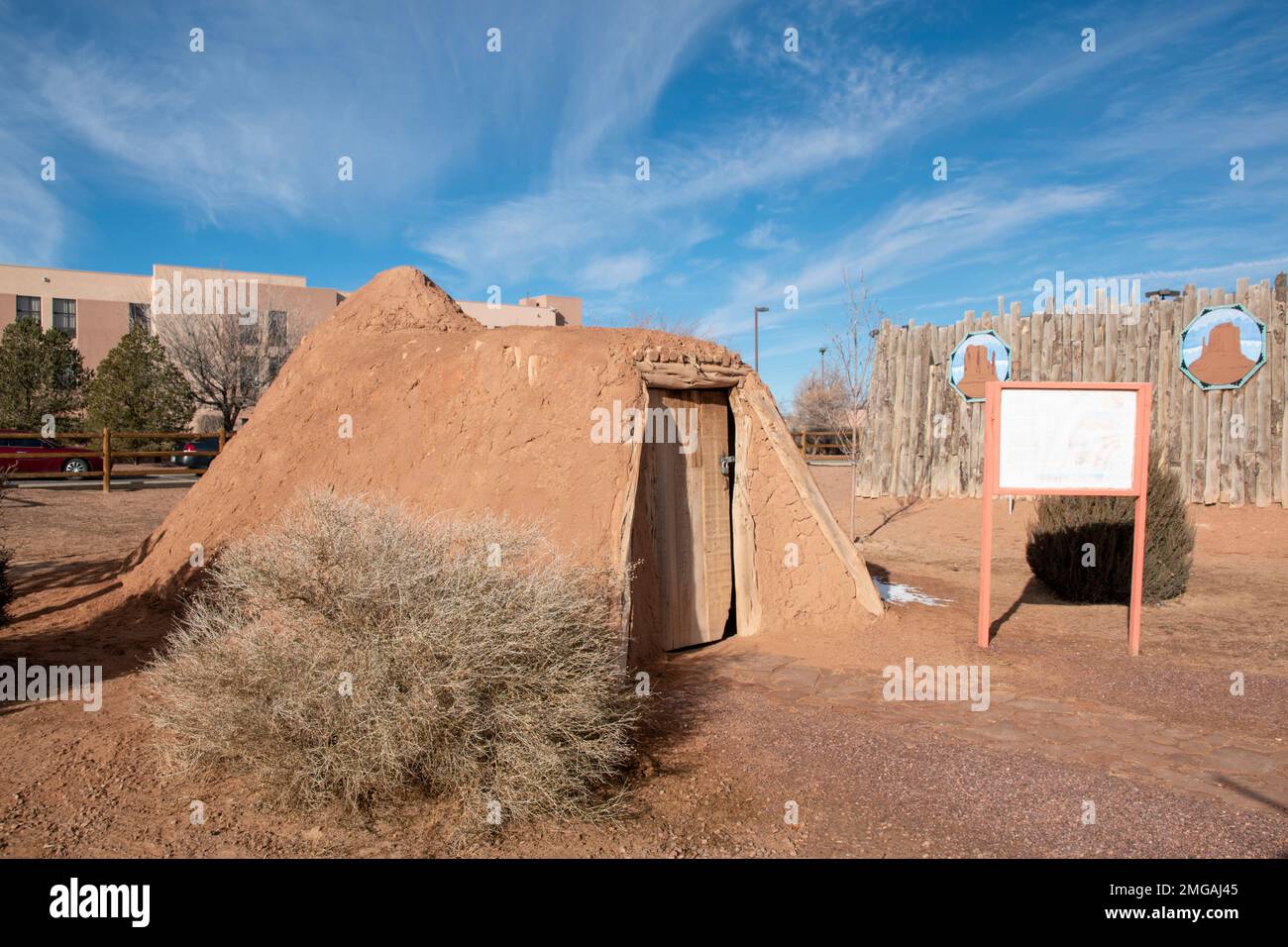 This Educational Tour Of Traditional Navajo Structures Is On Display In Kayenta Az In The