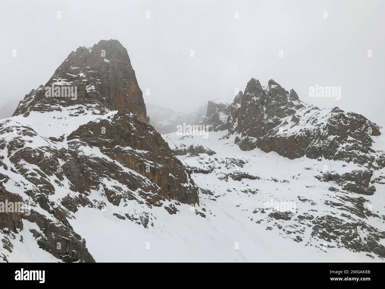 Aladaglar Mountain Range at winter in Nigde, Turkey. Aladaglar is most ...