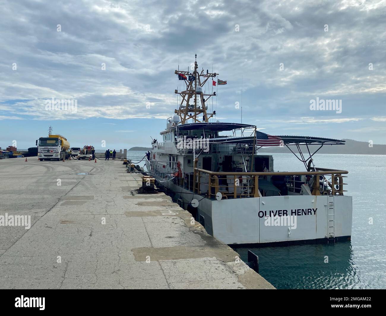The Sentinel-class fast response cutter USCGC Oliver Henry (WPC 1140 ...